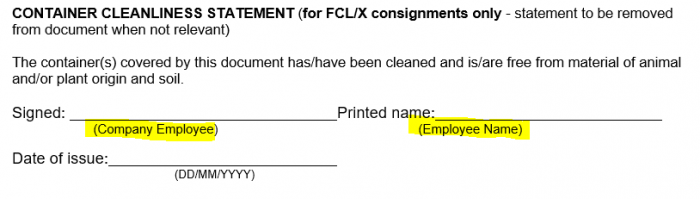 Transolve Global | DAWE: New Packing Declaration Format